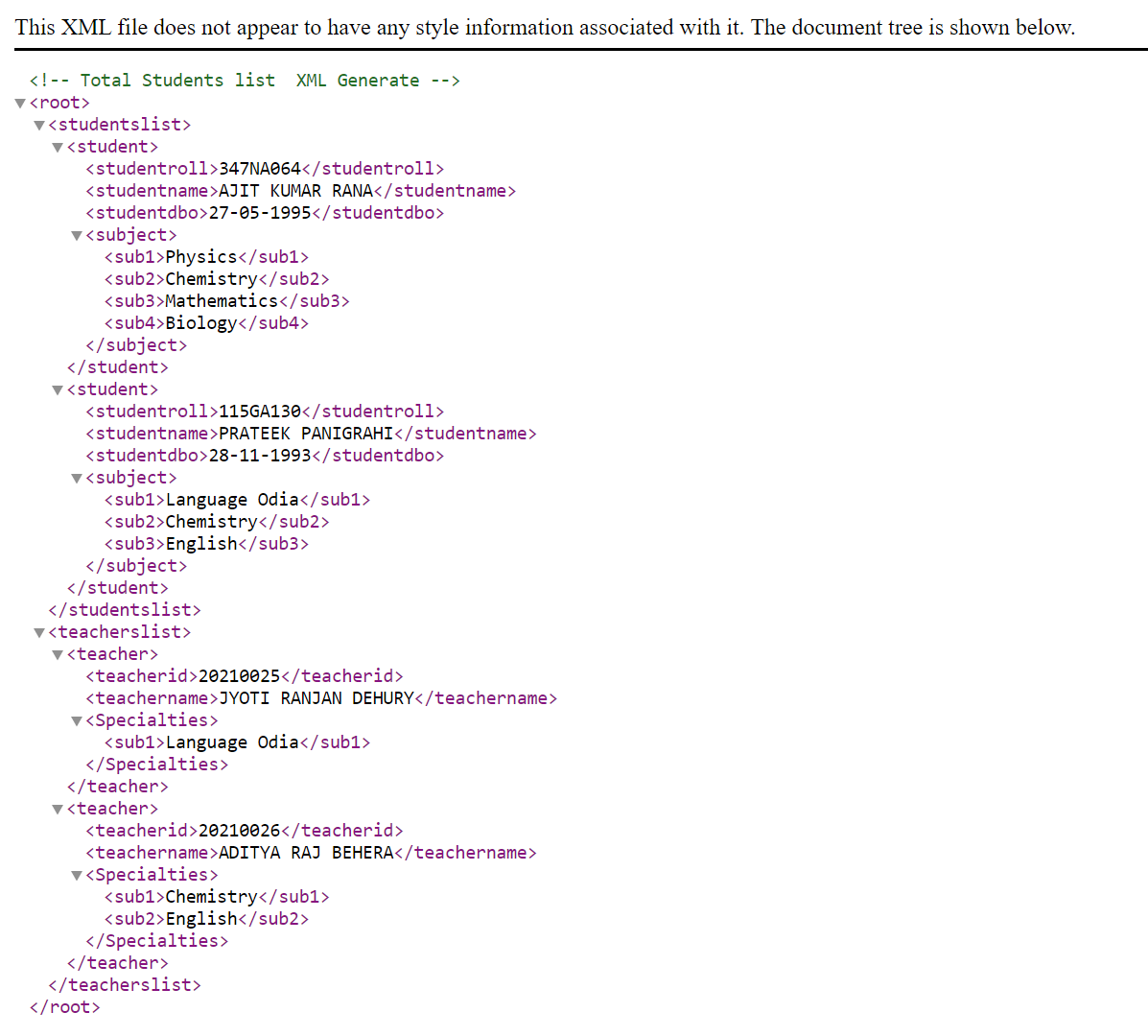 Generated multi-node xml file in asp.net or multiple child nodes xml ...