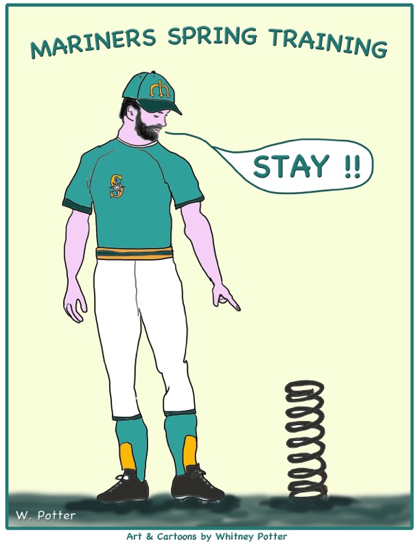 Shoreline Area News: Cartoon by Whitney Potter: Mariners begin spring ...