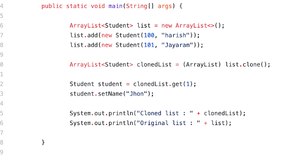 ArrayList clone() – ArrayList deep copy and shallow copy ... ArrayList clone() – ArrayList deep copy and shallow copy ...