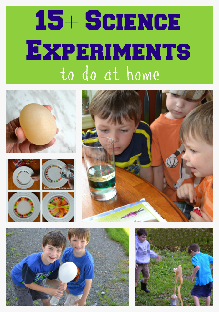 East Coast Mommy: At Home Science for Kids... 15+ simple experiments ...
