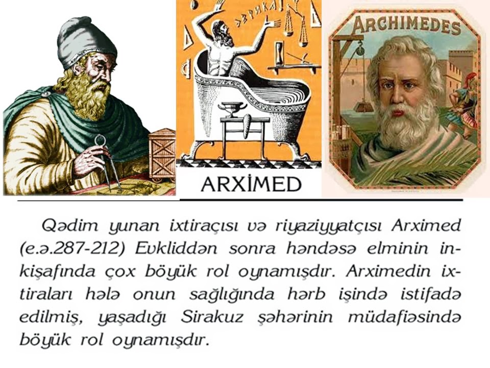 Tarix klubu.: Arximed.