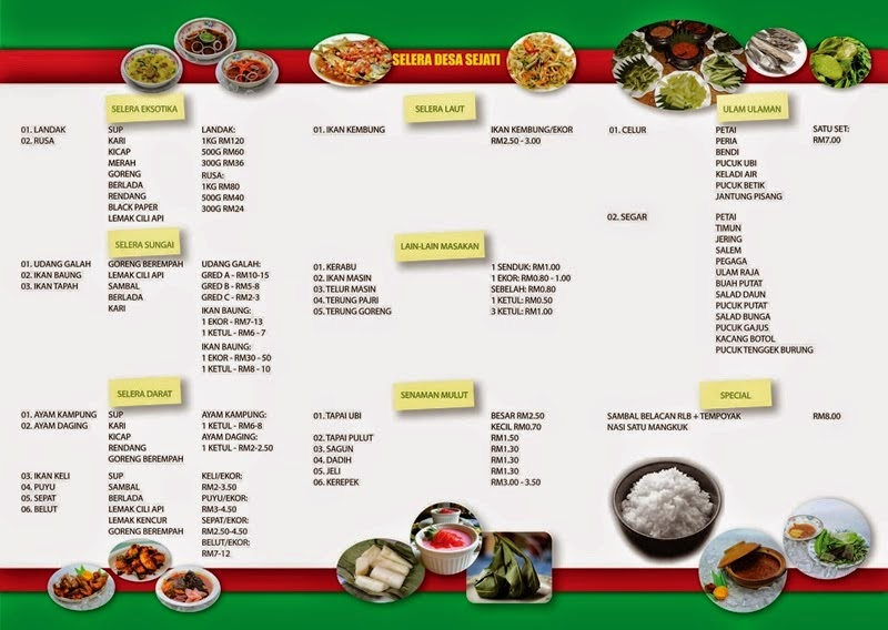 JeMaRi AsMaRa: Menu Kampung dan Eksotik di Restoran Lembah Bernam Sekinchan