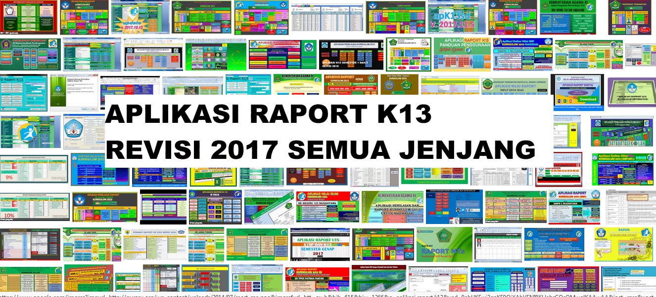 Aplikasi Raport K13 revisi Semua Jenjang (7 Paket) - Buku Ajaran SMA SMK