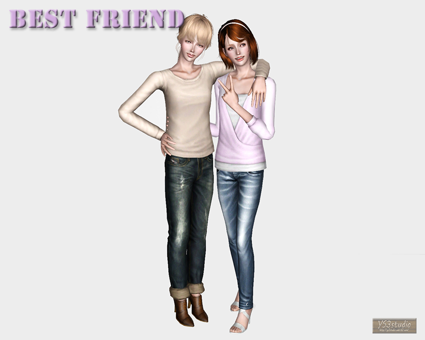 entertainment world: My Sims 3 Blog: Best Friend Poses by YS3 Studio