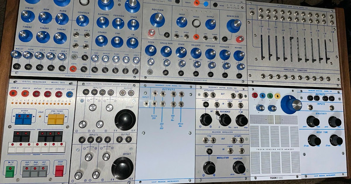 MATRIXSYNTH: Buchla Format Modular 4u Synthesizer Full System