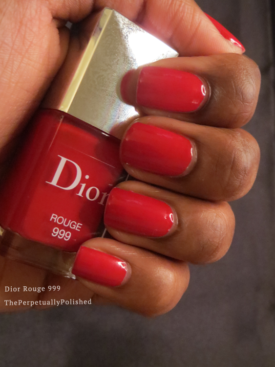 The Perpetually Polished: Dior Rouge 999 Nail Polish Swatch