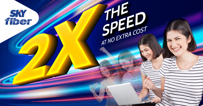 SKY doubles internet speeds of up to 100 Mbps for new subscribers