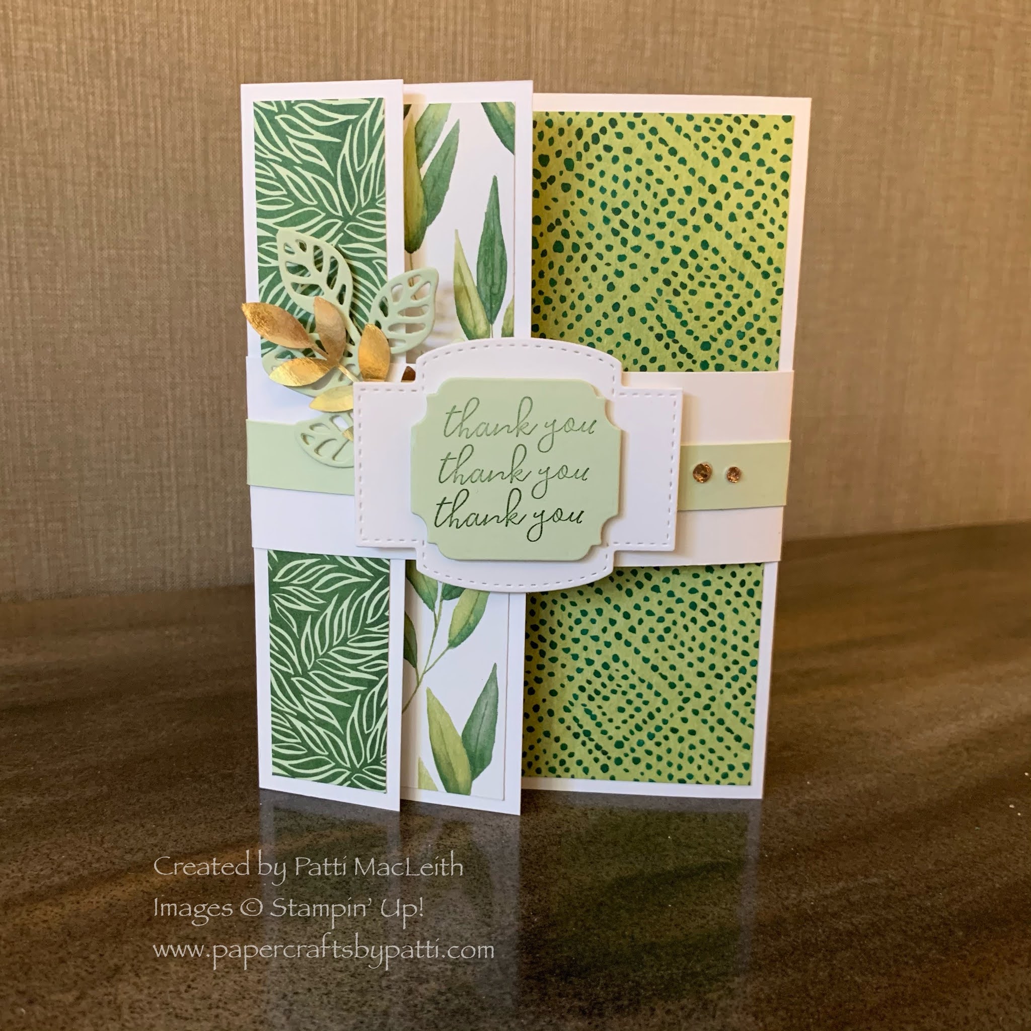 Papercrafts by Patti: Fun Fold Forever Greenery