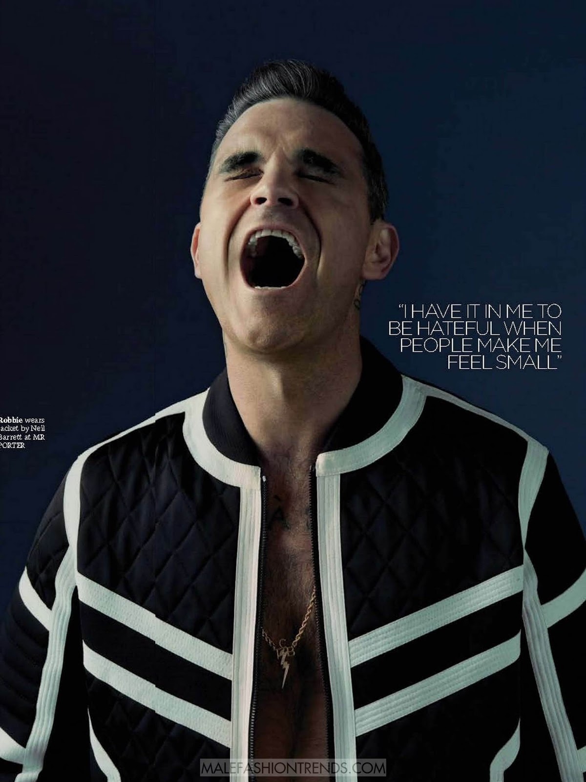 Robbie Williams para Attitude Magazine por Steph Pistel