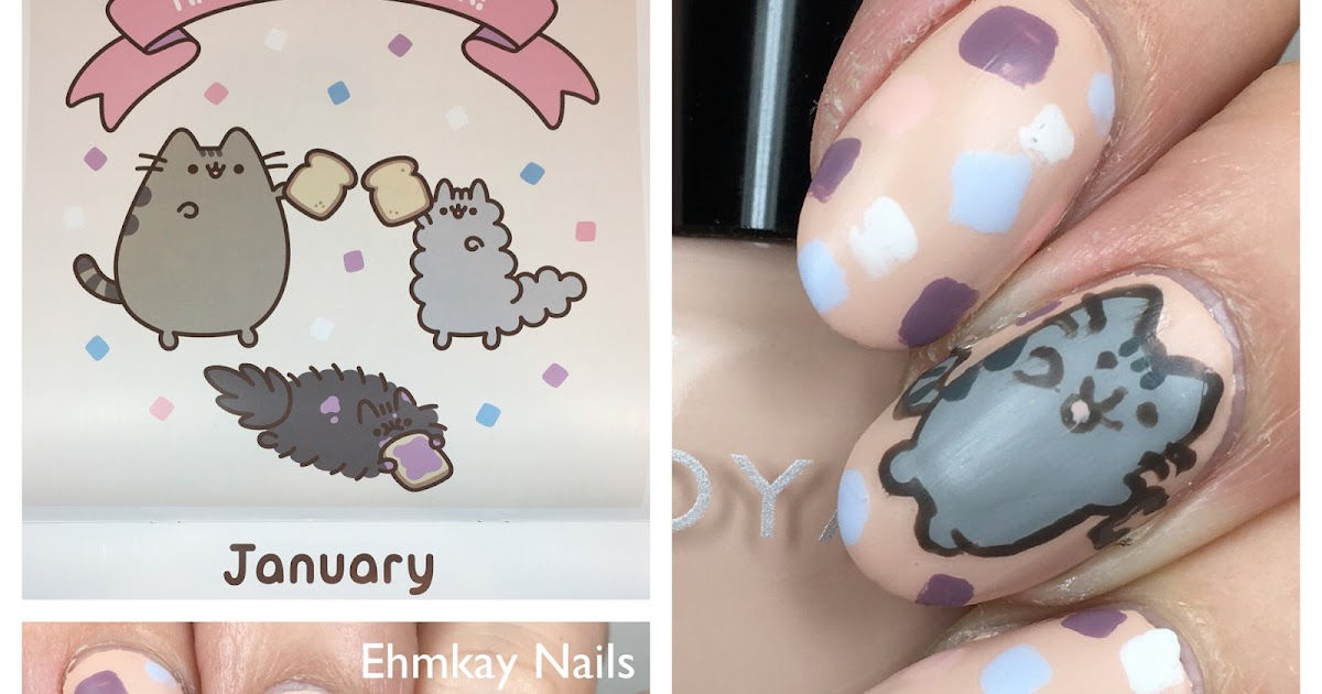 ehmkay nails: Pusheen Calendar Series: Toast to Pusheen