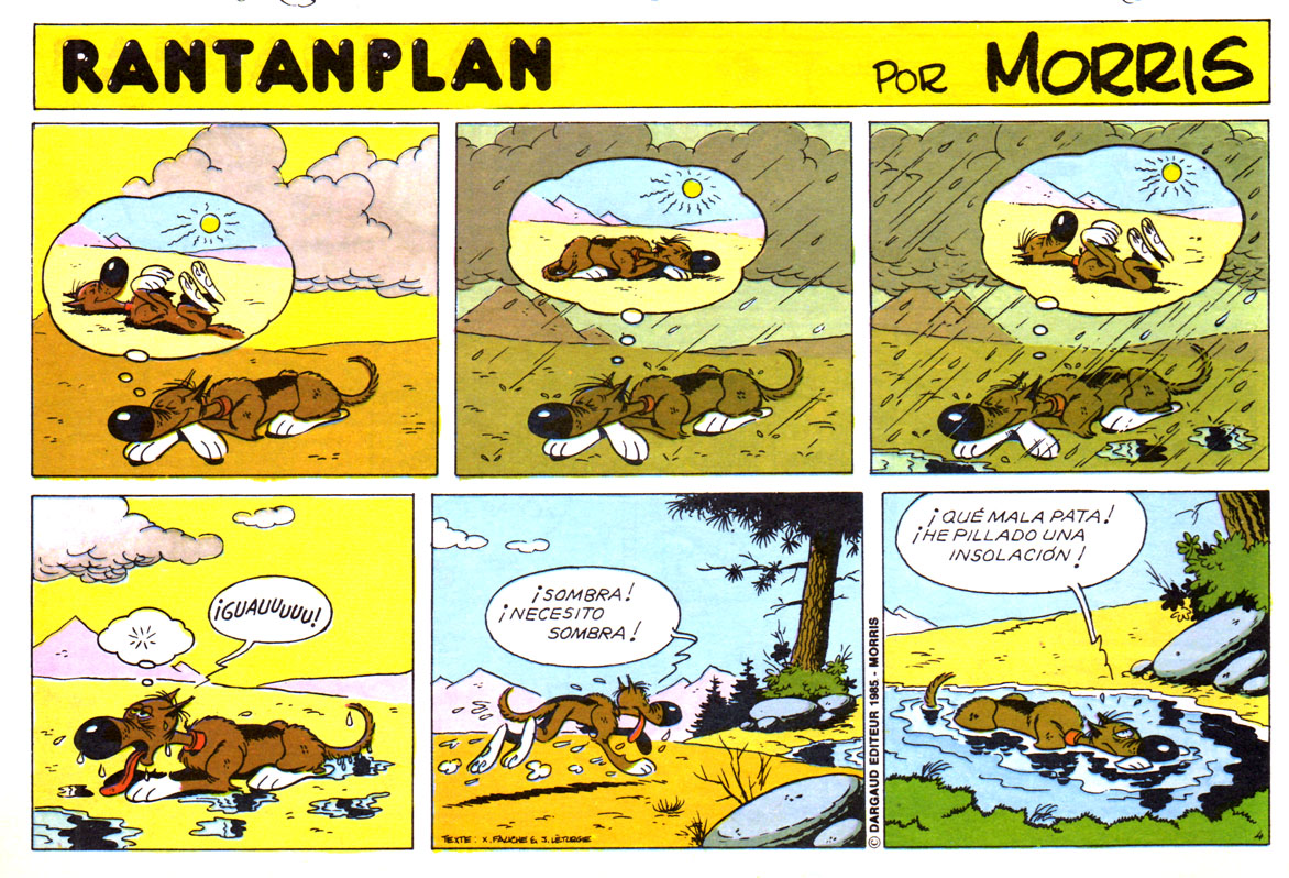 PERROS Y GATOS FAMOSOS: RANTANPLAN, EL PERRO DE LUCKY LUKE COMIC