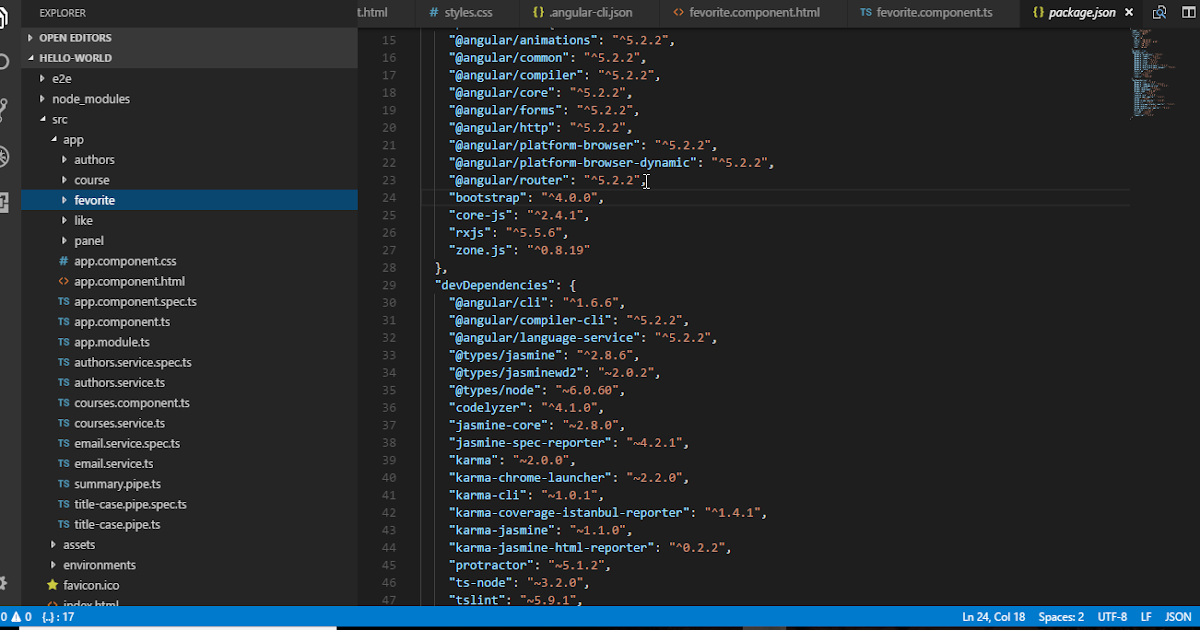 Structure of Angular Projects