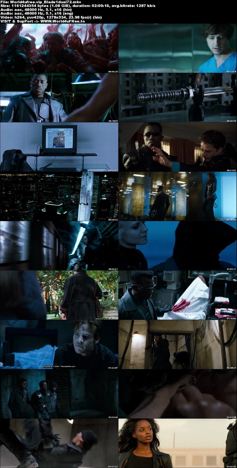 Blade I 1998 Dual Audio 720p BRRip 1Gb x264 - HD Movies Download