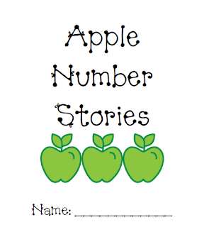 Love, Hugs, and Ladybugs: Apple Number Stories Freebie