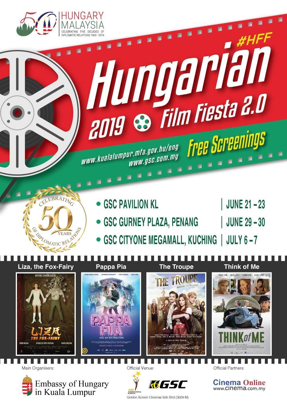 TAYANGAN FILEM PERCUMA DI HUNGARIAN FILM FIESTA 2.0