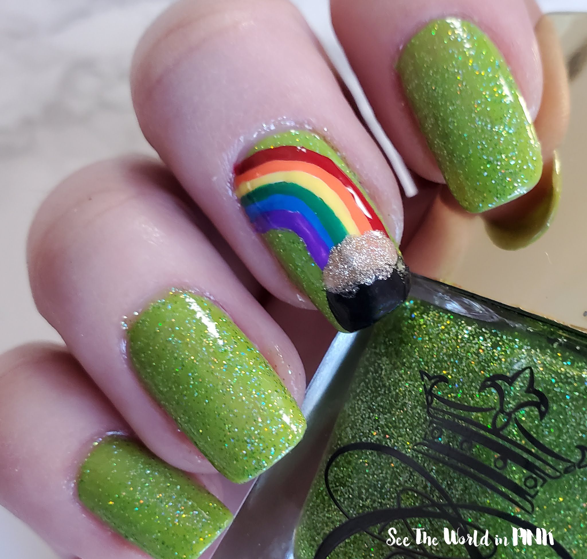 Manicure Monday - Pot of Gold Nails | See the World in PINK