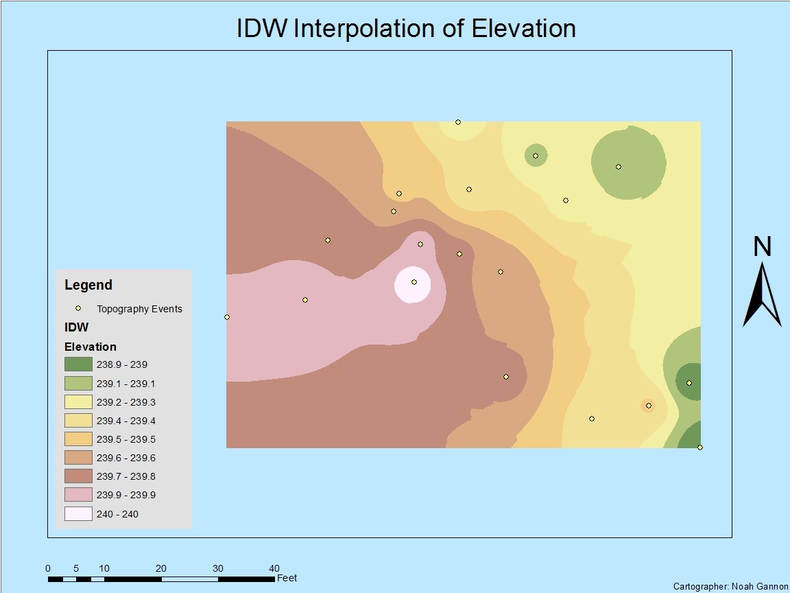 Geography 336: GPS Topography Survey