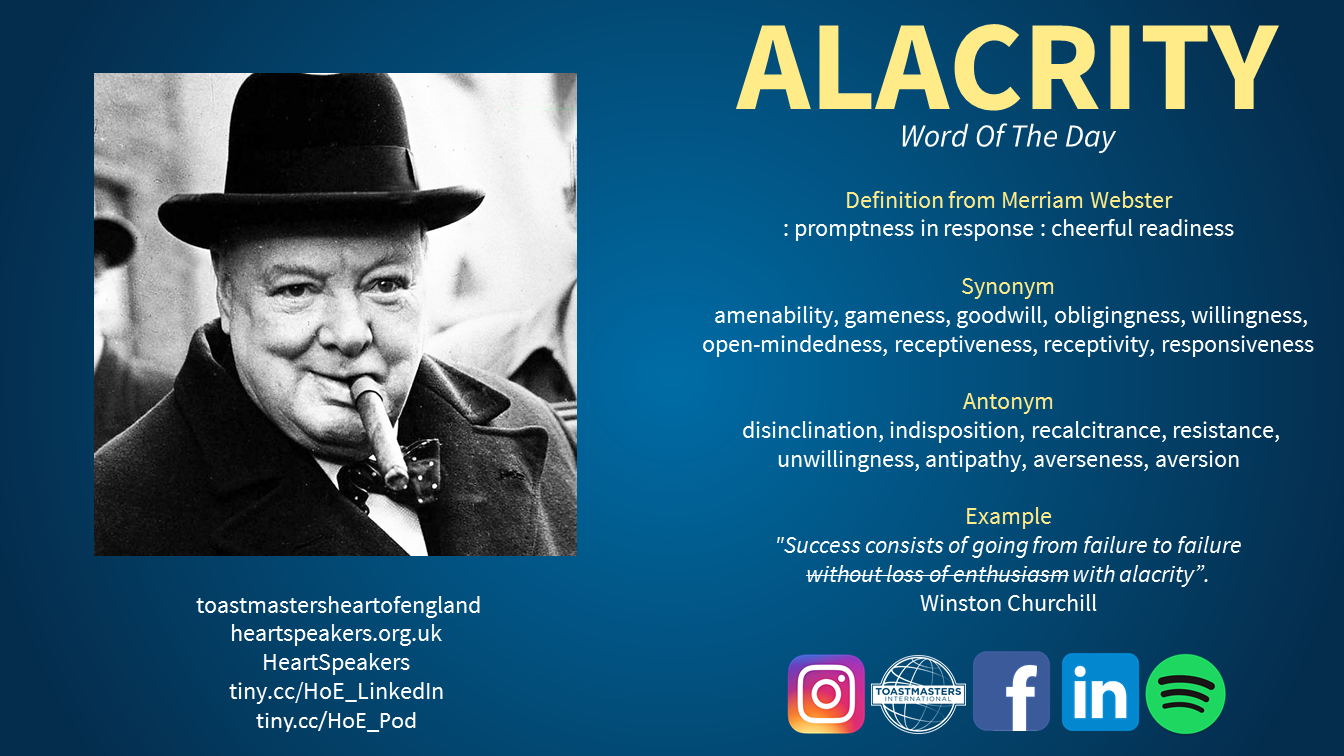 Word of the Day: ALACRITY