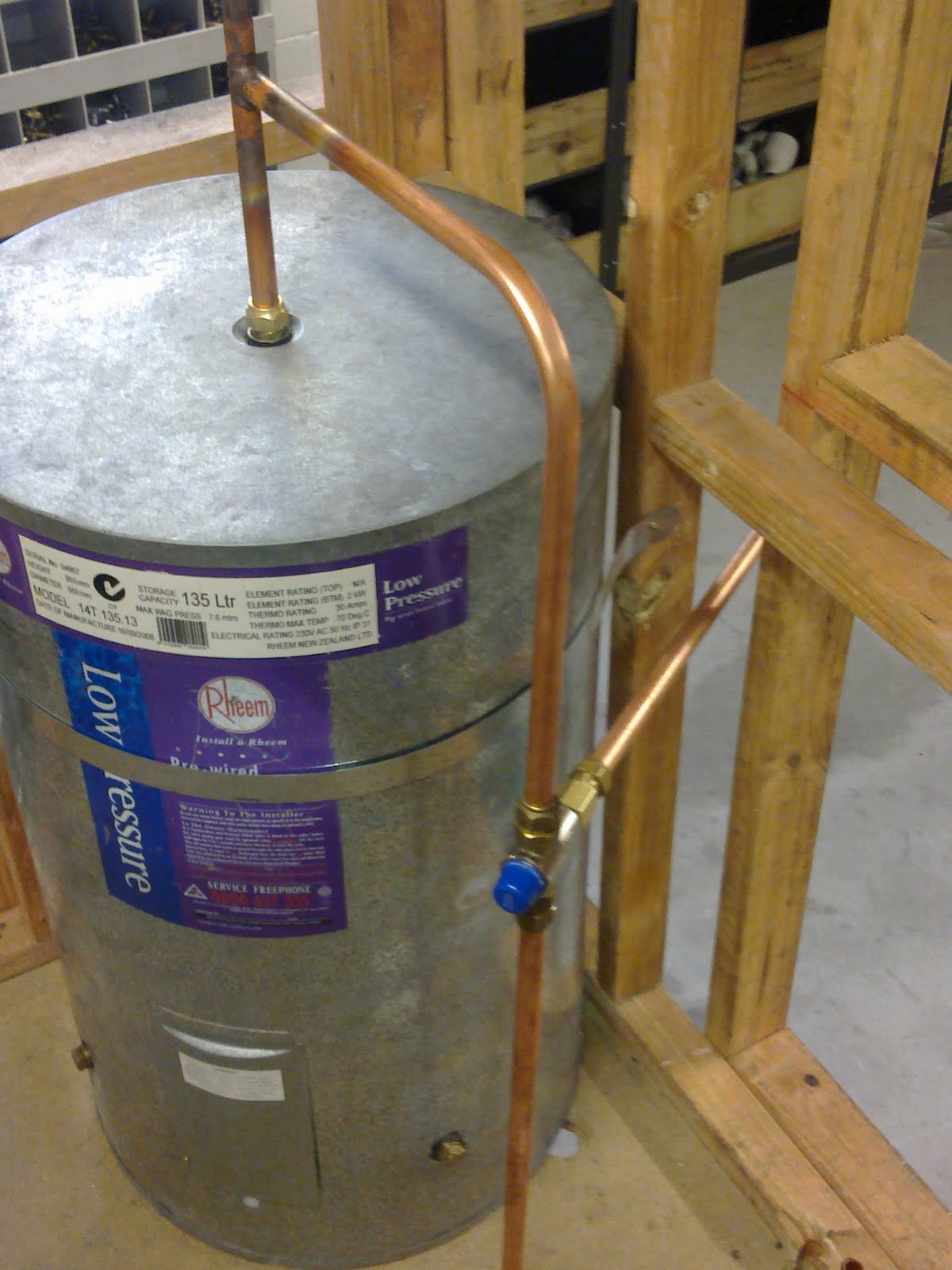 Ohlson Plumbing: Low Pressure Cylinder (Open vented)