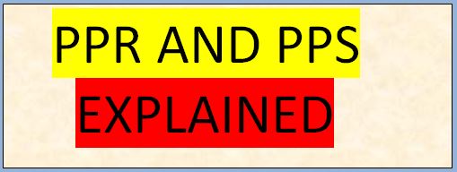 What is the meaning of PPR and PPS ? Fully Explained here.