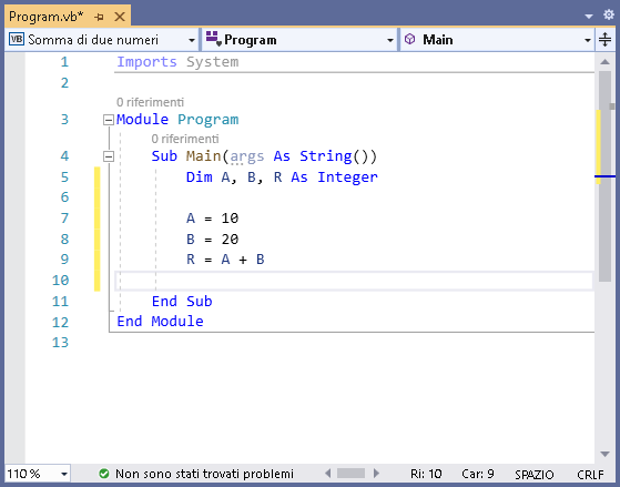 Lavori e Lavoretti: Dichiarare le variabili in Visual Basic