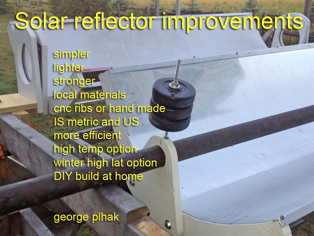 georgesworkshop: gen2 parabolic solar collector progress