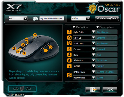 Script Setting Mouse Macro Oscar X7 A4Tech