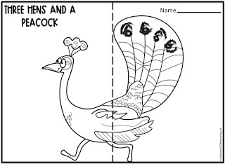 THREE HENS AND A PEACOCK ~ Book Units by Lynn