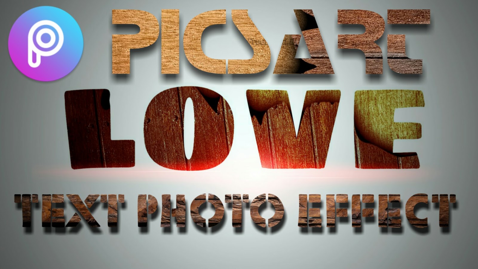 PicsArt Text Photo Effect text editing tutorial