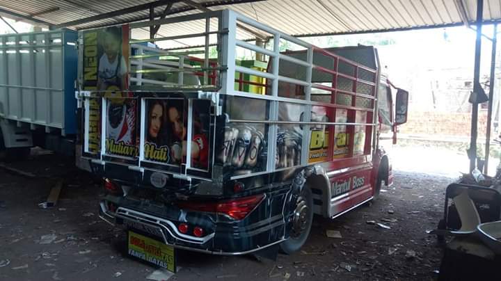 Modifikasi Bak Truk Plat Besi Model Scania Mitsubishi Engkel Jegklok ...