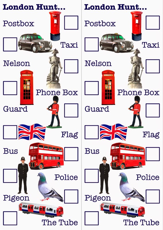 Queen Kwak: London scavenger Hunt, perfect for the kiddo's.