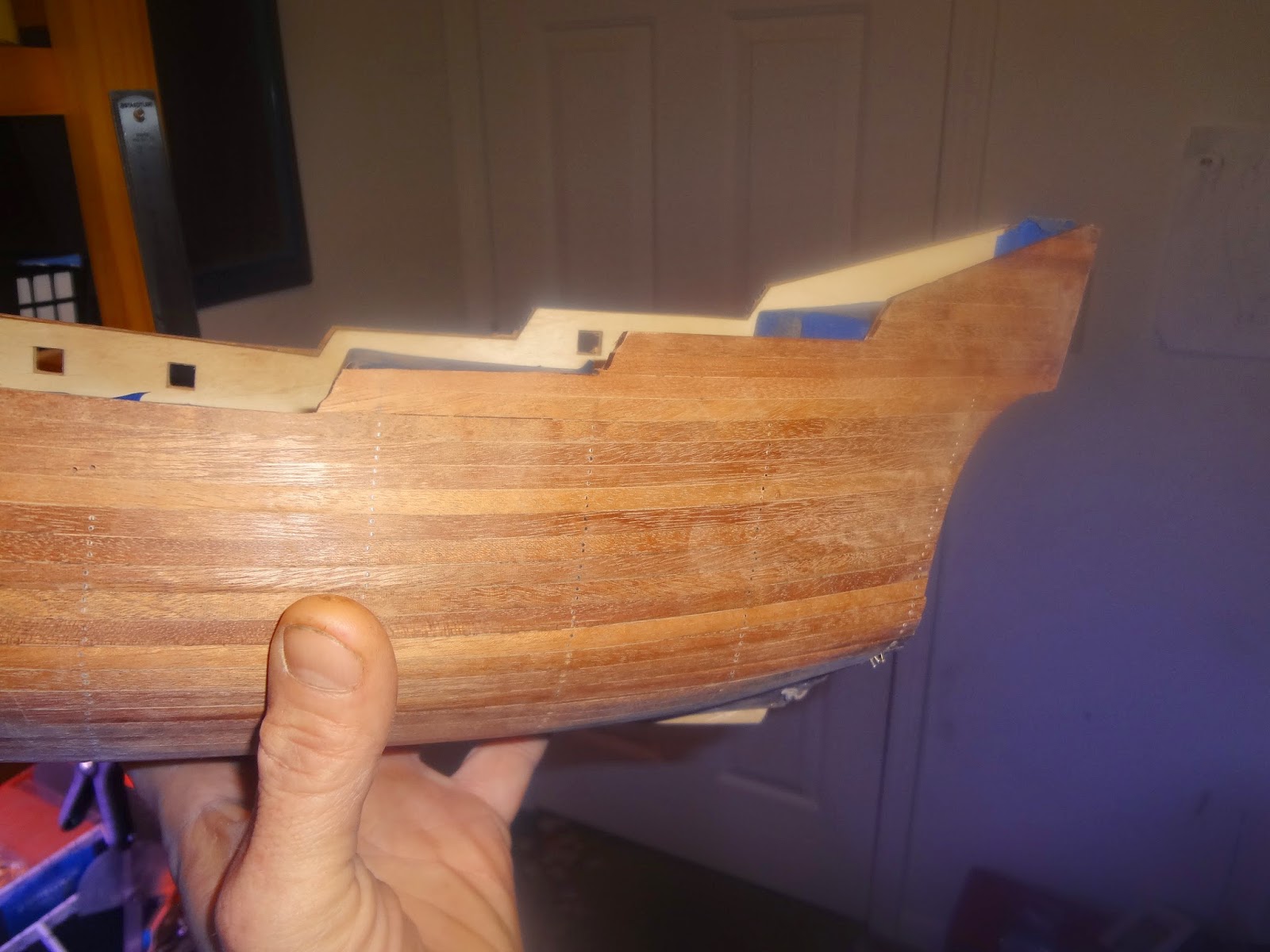 San Francisco II Wooden Model Ship Build / Log: Hull is Planked