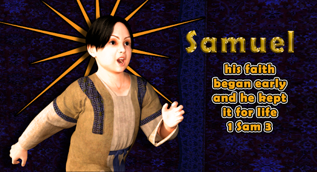 churchtoons, cartoon bible messages from church: Samuel's child-faith