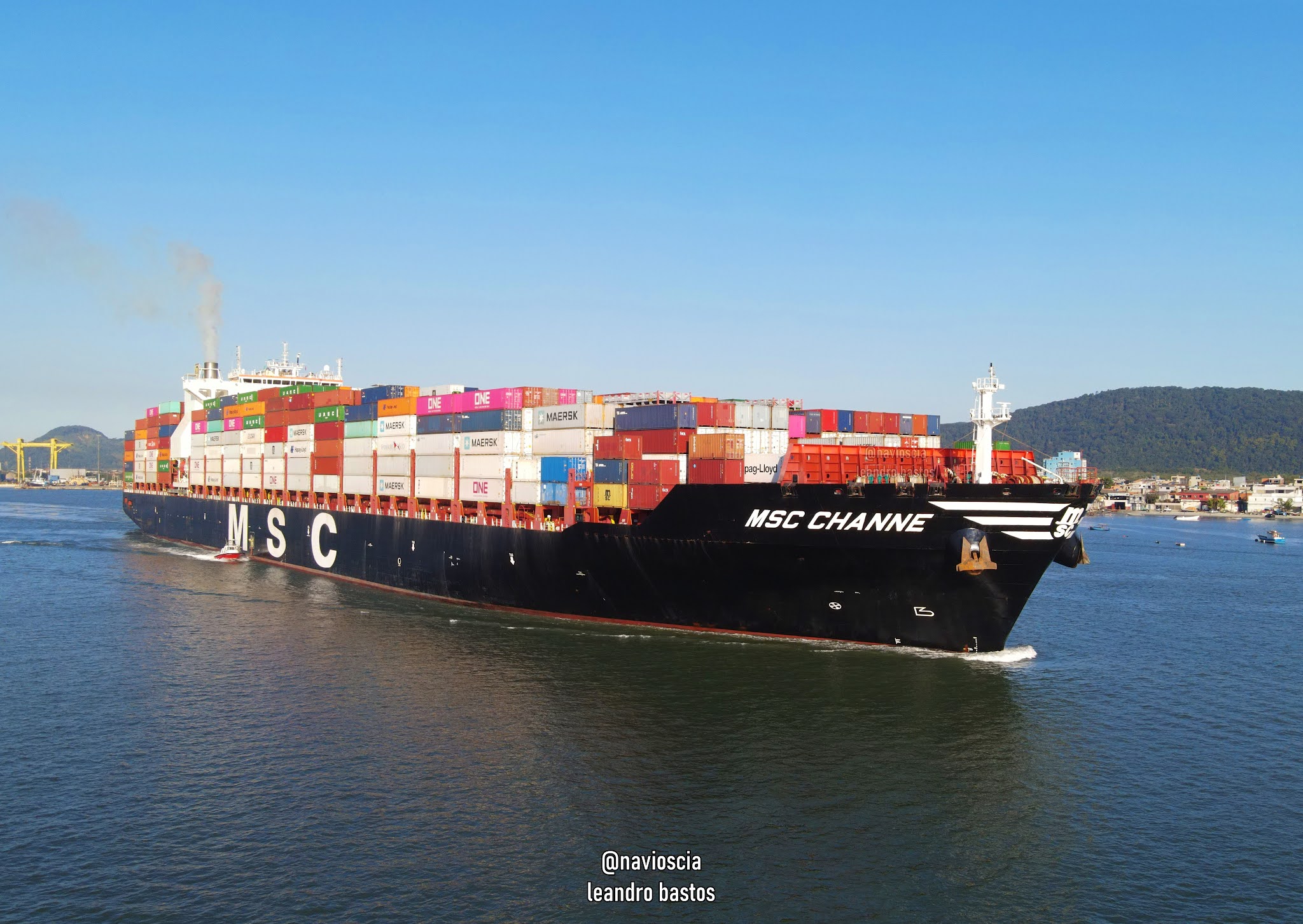 Navios de Santos & CIA: navio MSC CHANNE