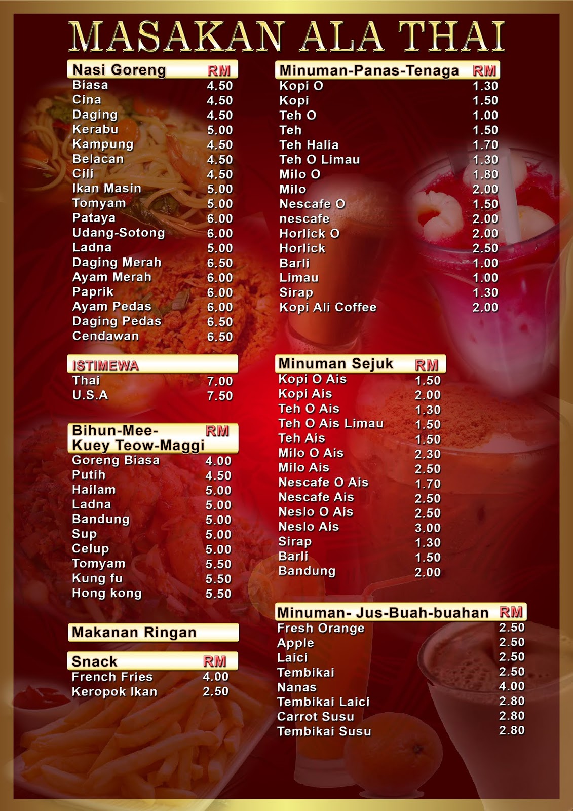 Sh Yn Design: Menu Masakan Ala Thai