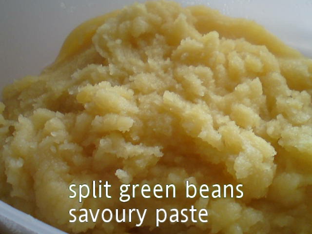 Cooking Pleasure: Savoury Split Green Beans Paste