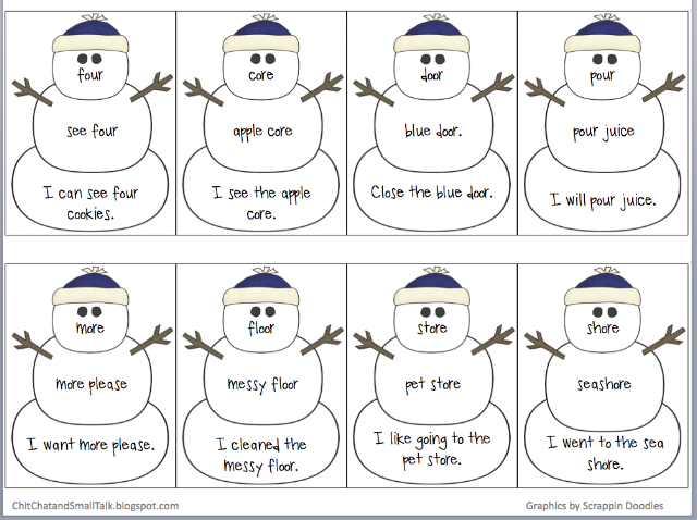 Chit Chat and Small Talk: Snowman Articulation for /R/ and /S/