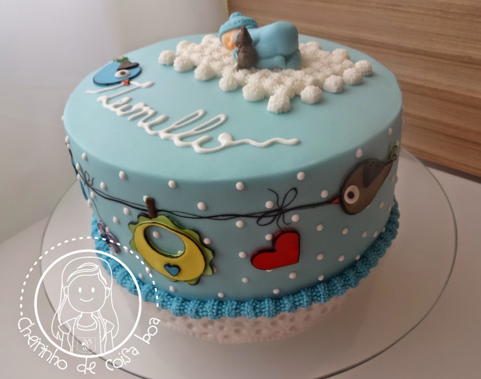 CHEIRINHO DE COISA BOA - Bolos decorados em Campinas SP: Bolo Chá de Bebê