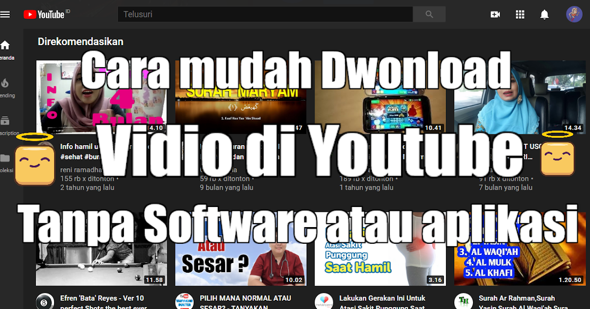 Cara mudah dwonload vidio di youtube tanpa software dan aplikasi - Garasipedia
