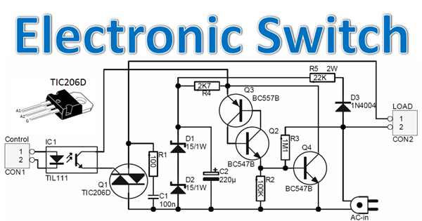 Inilah Rangkaian Saklar Elektronik Pengganti Relay Yang Dipasang Pada ...
