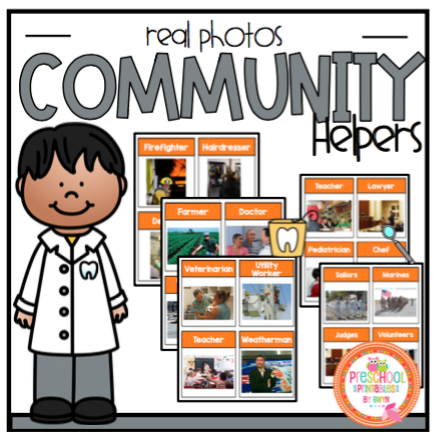 Community Helpers Real Photos ~ Preschool Printables