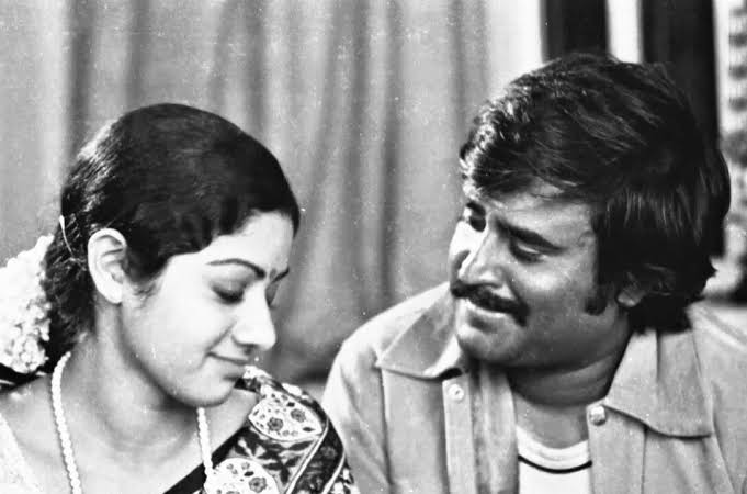 Sridevi: Sridevi and Rajinikanth lol in Johnny (1980)