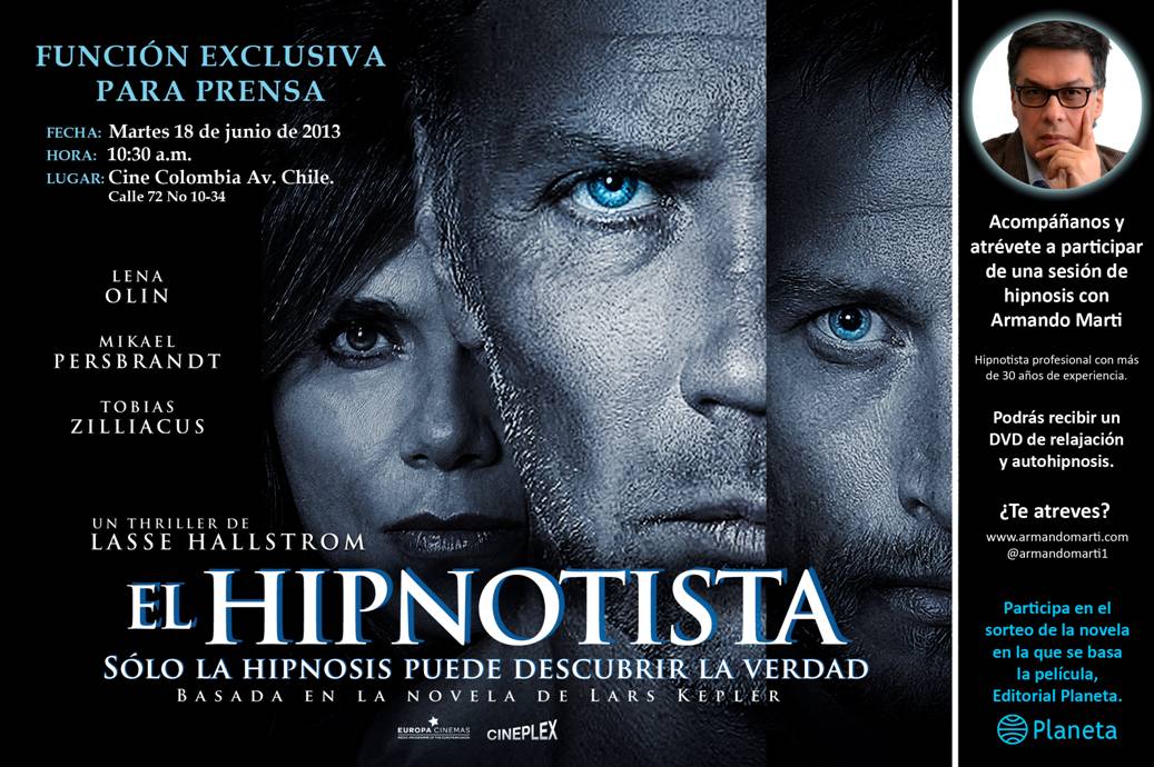 La película El Hipnotista del director Lasse Hallstrom se estrenará en ...