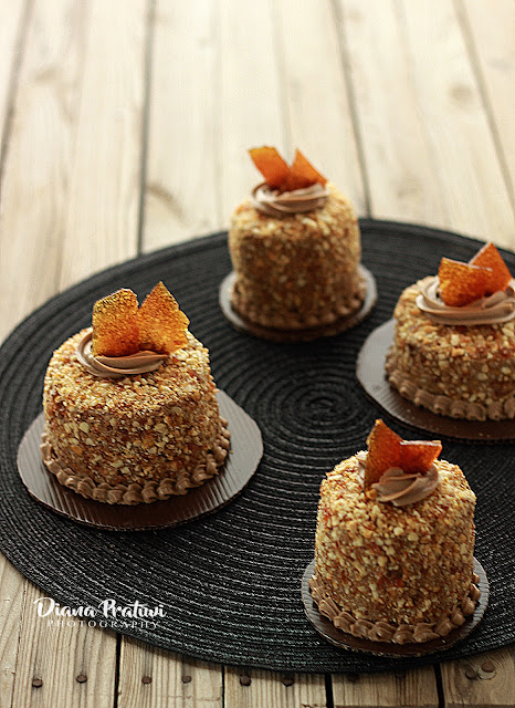 Welcome to Teawe's blog: Mini Mocca Nougat Cake
