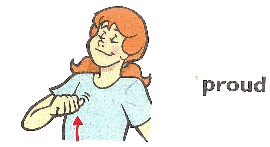 HearMyHands ASL: sign: PROUD. What's the sign Wednesday plus a Bonus