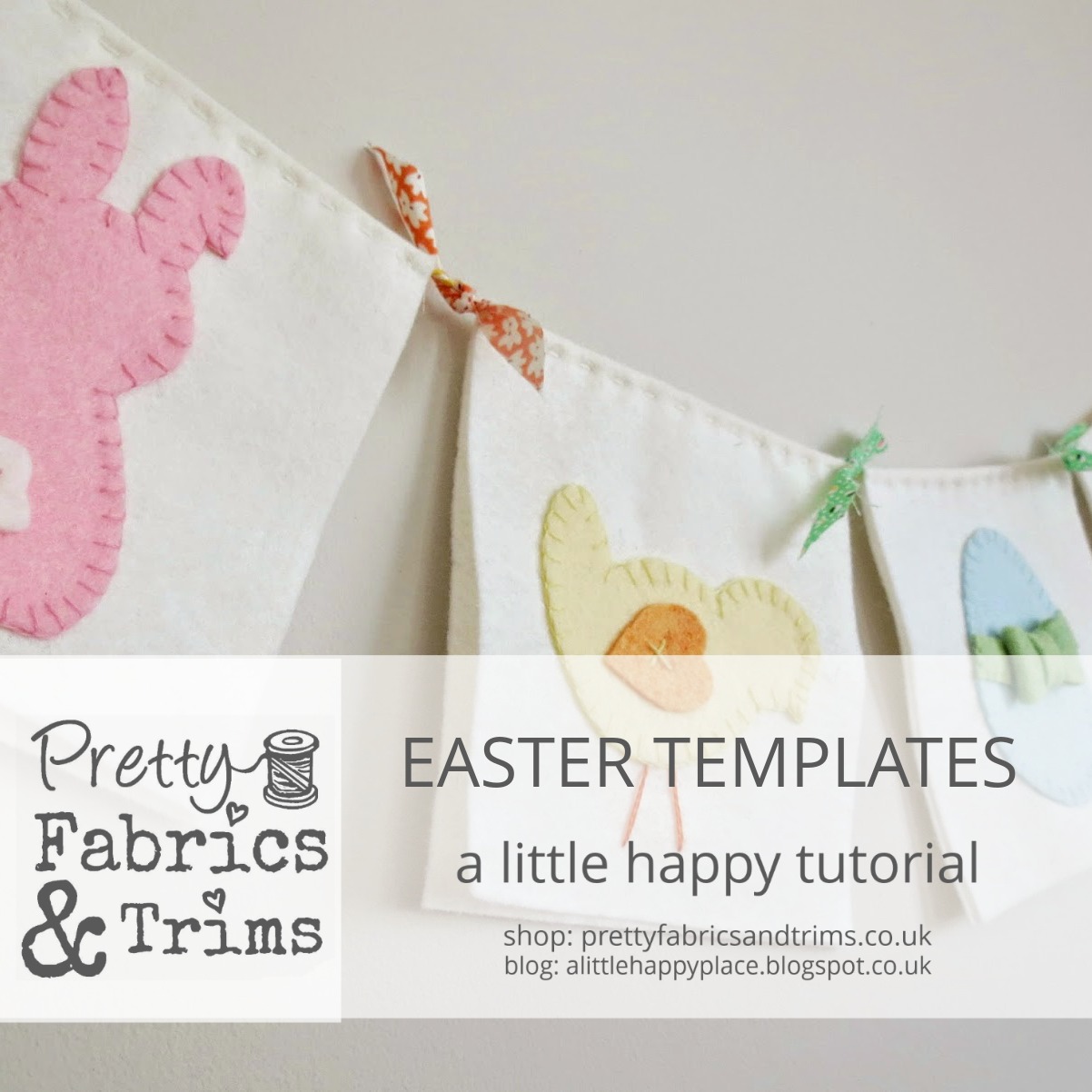 A little happy Easter Bunting ~ Free Easter Templates | A Little Happy ...