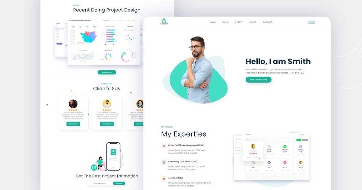 How to Create a Responsive Personal Portfolio Website HTML