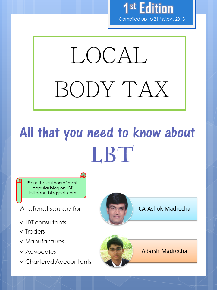 Local Body Tax: Book on LBT (Coming Soon)