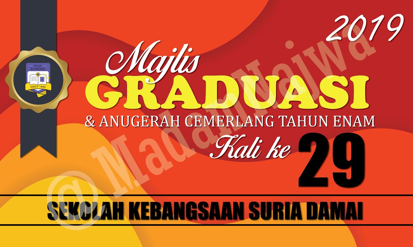 Banner dan Bunting Sekolah: DESIGN BANNER DAN BUNTING PROGRAM