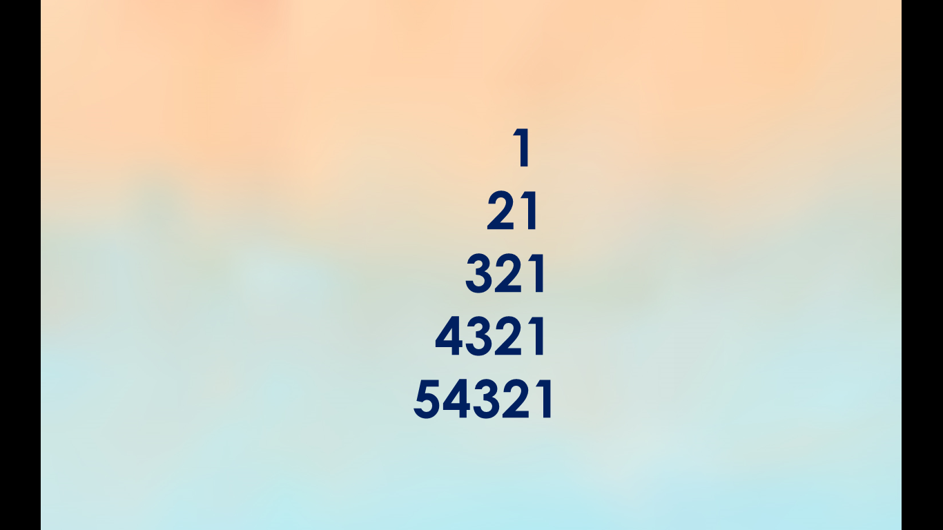 Numeric Pattern 9 Cprograms